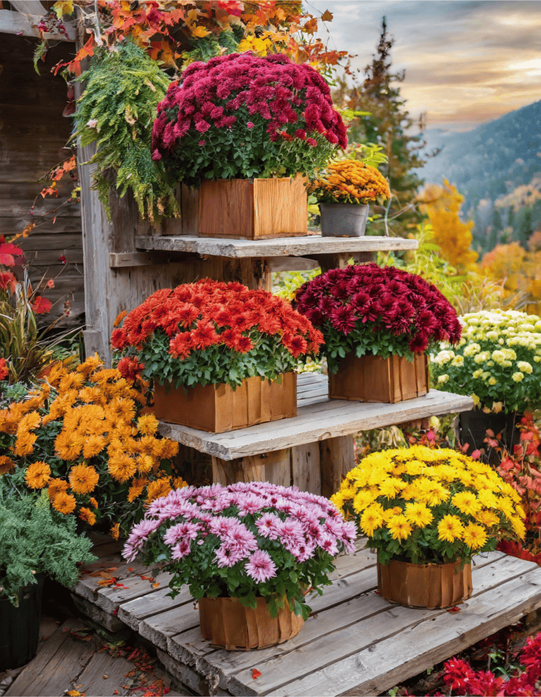 11 Creative Fall Arrangement Ideas to Showcase Mums in Your Garden ...