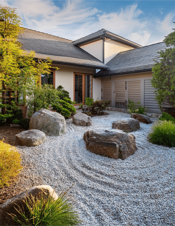 17 Creative Front Yard Landscaping Ideas with Rocks | Bigger Garden